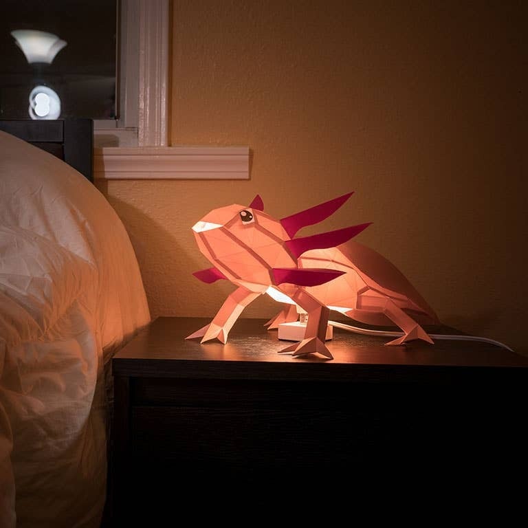 PAPERCRAFT WORLD - Axolotl 3D Origami Model PaperCraft, Animal Lamp ...